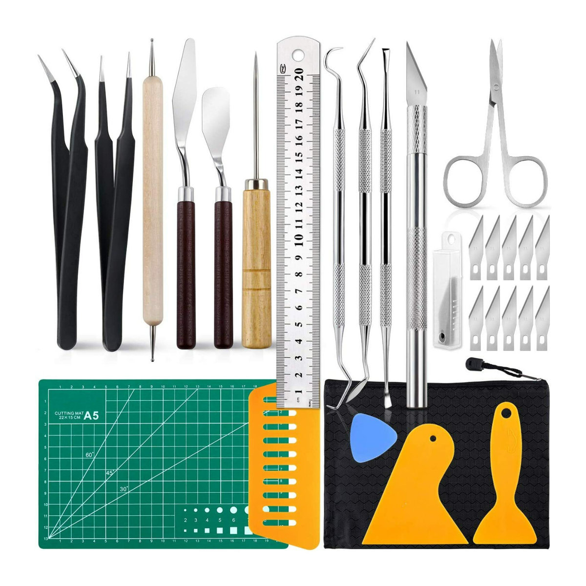 Symple Stuff 28 Pieces Precision Craft Tools Set | Wayfair